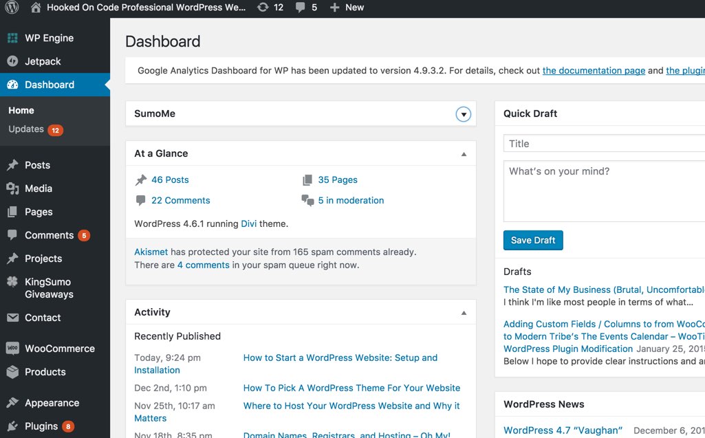 How to Start a WordPress Website: Setup and Installation - Hooked On Code