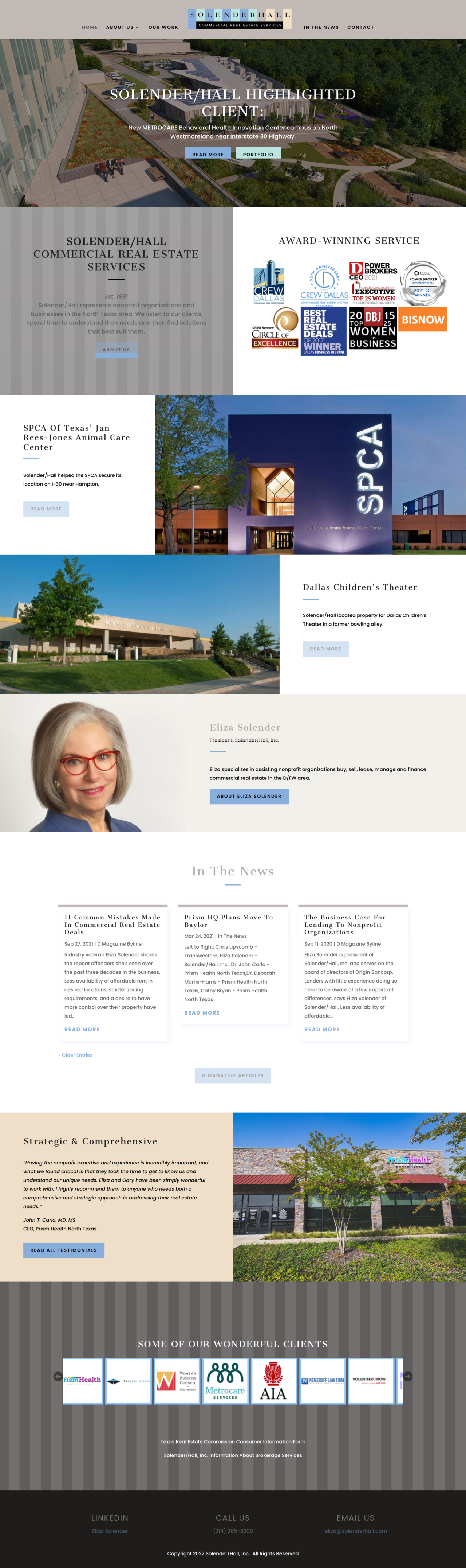 Solender Hall | Website Redesign - Hooked On Code
