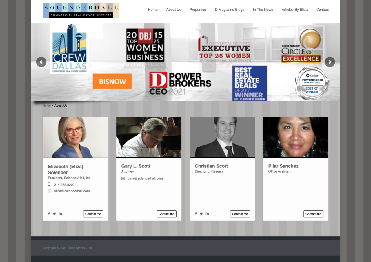 Solender Hall | Website Redesign - Hooked On Code